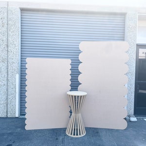 Scalloped Wood Backdrop Wall With Scallop Edge Detail, Party Display ...