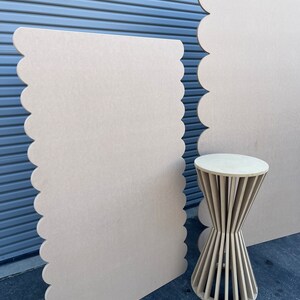 Scalloped Wood Backdrop Wall With Scallop Edge Detail, Party Display ...