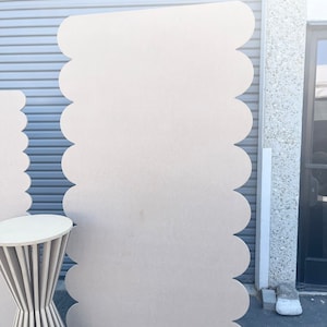 Scalloped Wood Backdrop Wall With Scallop Edge Detail, Party Display ...
