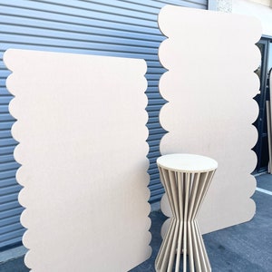 Scalloped Wood Backdrop Wall With Scallop Edge Detail, Party Display ...