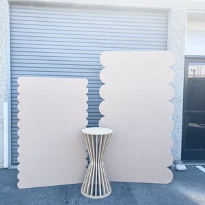 Scalloped Wood Backdrop Wall With Scallop Edge Detail, Party Display ...