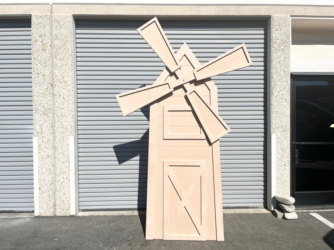 Wood Windmill Party Prop 4 Wide X 7 Tall Event Decor - Etsy