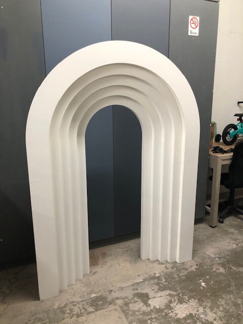 3D Layered Wedding Arch Backdrop Prop - Lightweight Foam, Easy ...