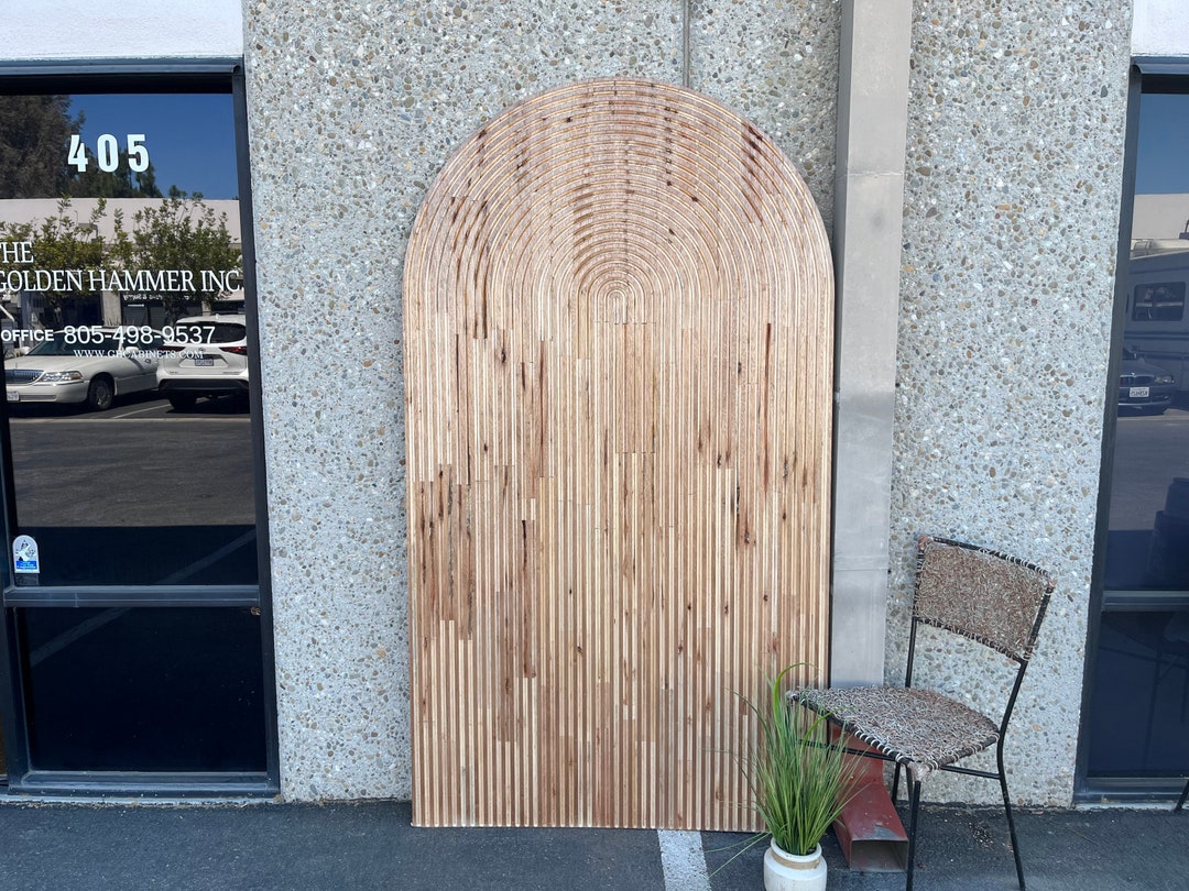 Rustic Solid Wood Beaded Arch Display Backdrop 47" X 84" X 3/4" Thick ...