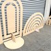 6 Piece Mini Backdrop Set Mini Wood Rainbow, Wood Open Arch With ...