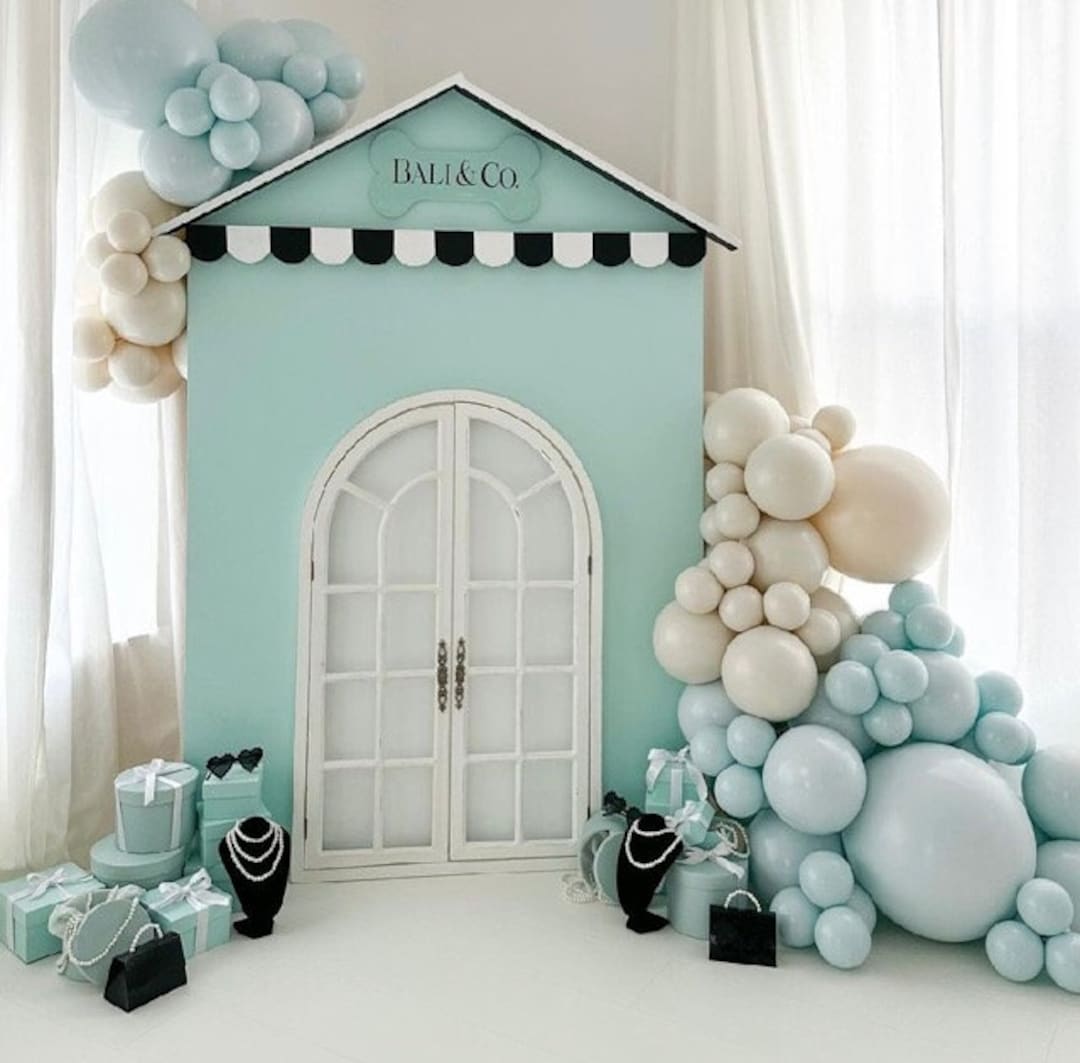 4x5 Smooth Wood House Backdrop, Custom With Roof and Scallop Detail ...