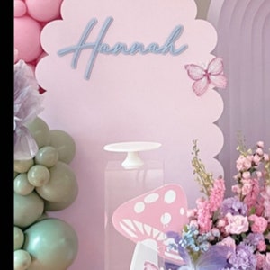 Custom Scalloped Backdrop 2 Piece Set Arch 48" X 78"h X 42"h Custom ...