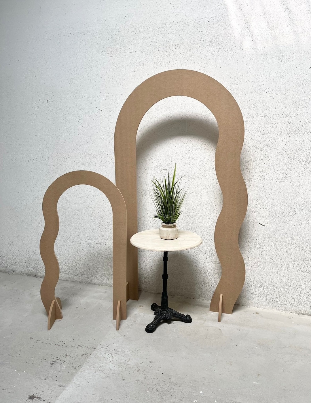 2-piece Squiggle Arch Set - 4' and 7' Tall , Reusable! MDF Wood, - Etsy