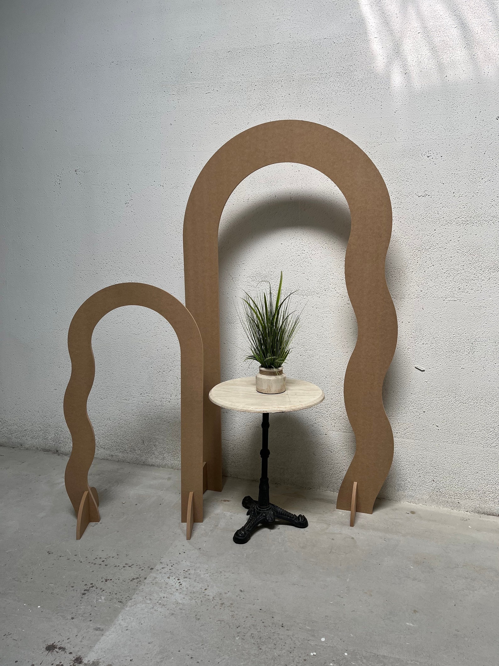 Wood Scalloped Sun Ray Arch PROP: Event Pedestal & Rays Set, Ships From ...