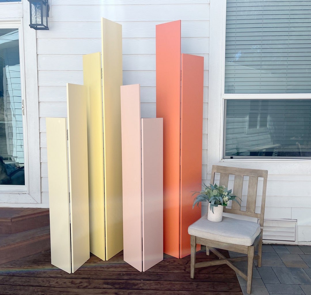 Colorful Wood Event Backdrop - "cityscape" Set - Wood MDF, Painted ...