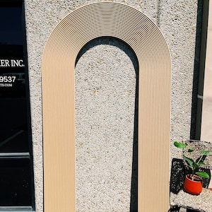 Wood Ripple Open Arch Rainbow - 4'x 7'x 12" - Reusable, MDF Wood ...