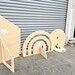 6 Piece Mini Backdrop Set Mini Wood Rainbow, Wood Open Arch With ...