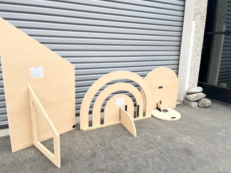6 Piece Mini Backdrop Set Mini Wood Rainbow Wood Open Arch - Etsy