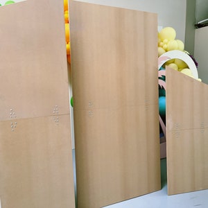 Angled Wood Backdrops, Solid Rectangle Panel, Modern Backdrop Set ...