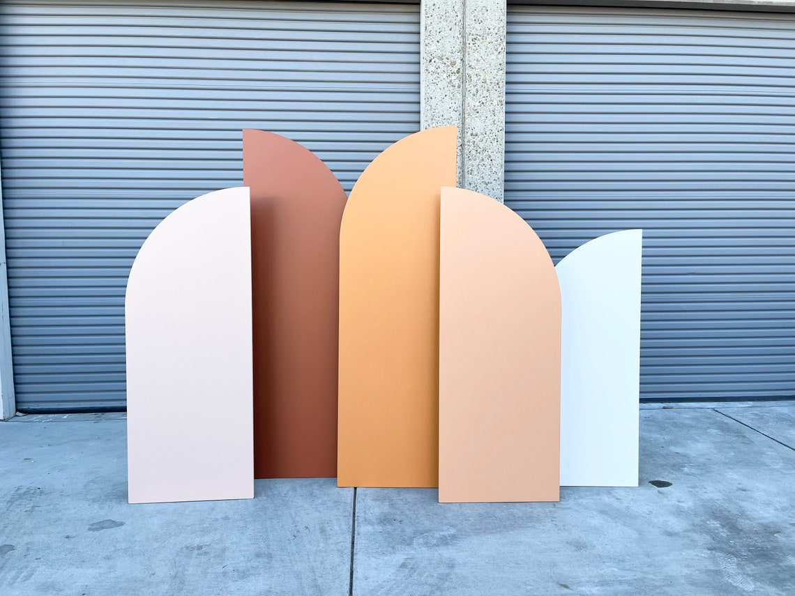 Painted Arch Backdrop Set: 5-piece Radius Photo Booth Props, Ships From ...