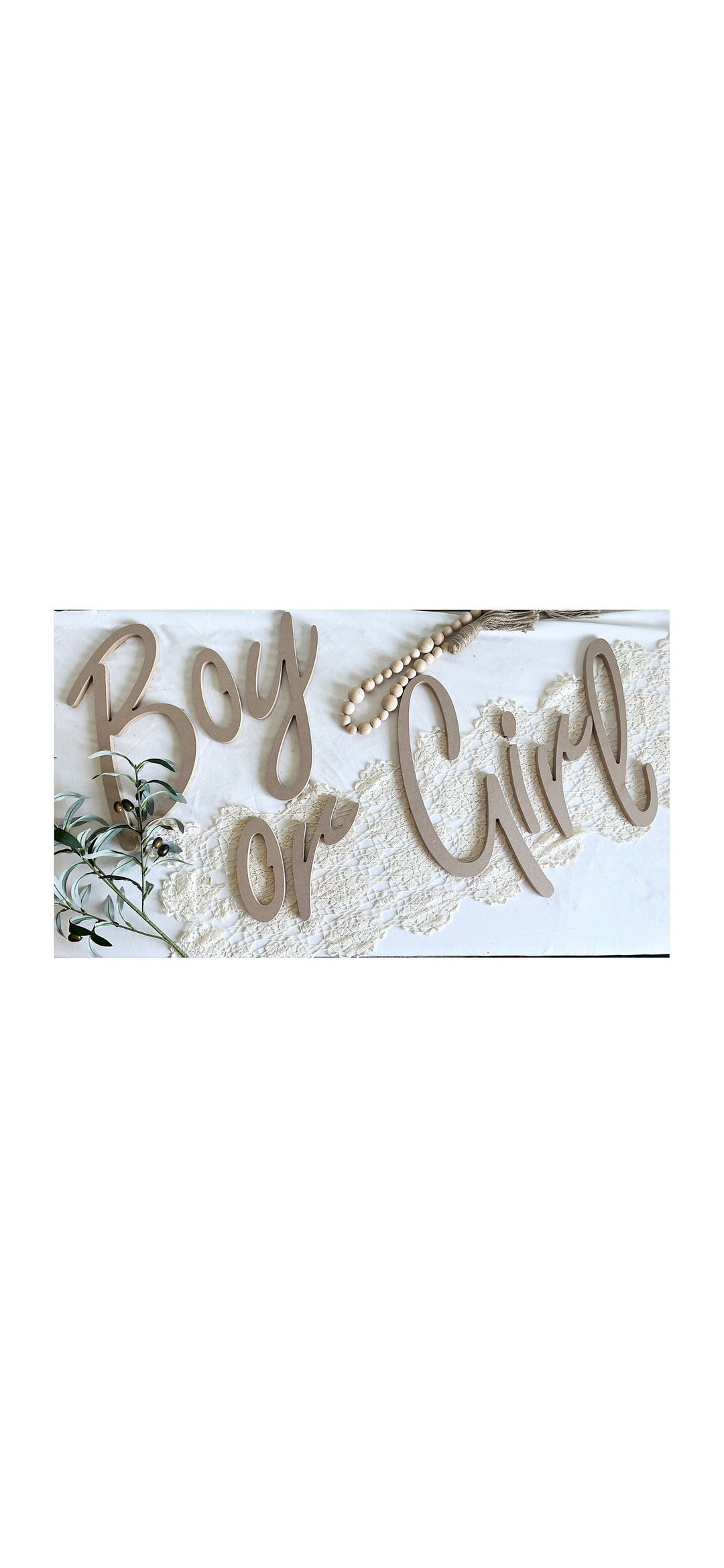 Custom Wood Letters - "boy or Girl" Gender Reveal Letters, Baby Shower ...