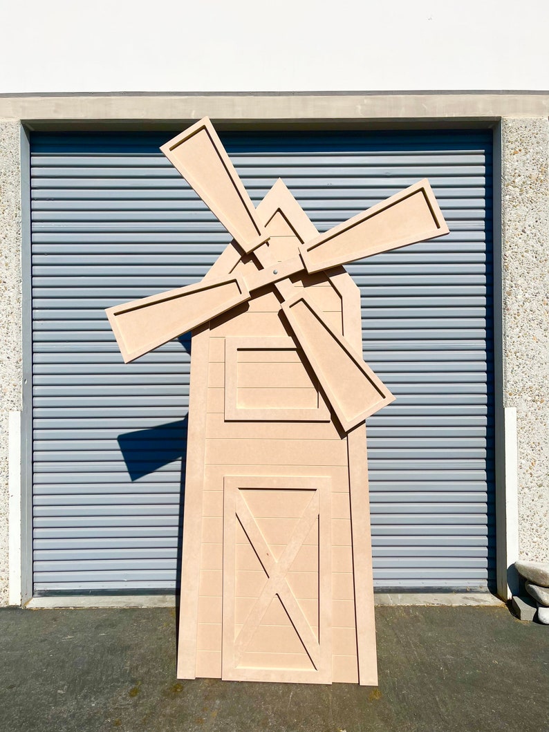 Wood Windmill Party Prop 4 Wide X 7 Tall Event Decor - Etsy