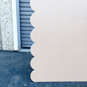 Scalloped Wood Backdrop Wall With Scallop Edge Detail, Party Display ...