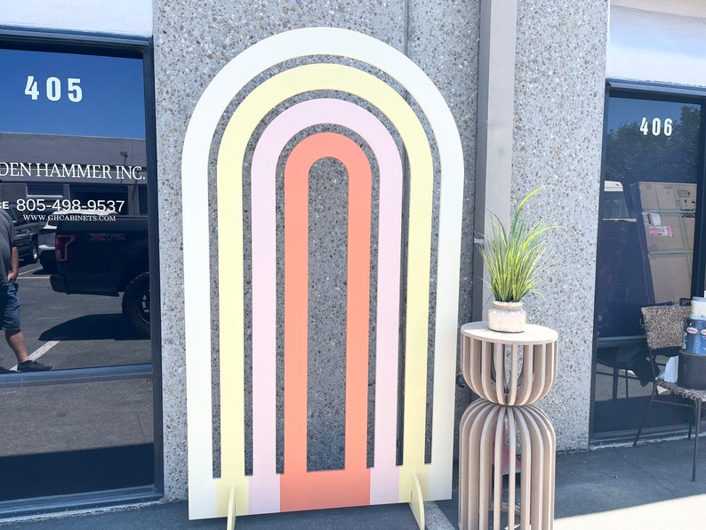 Wood Rainbow Arch Backdrop Sale Fun Photo Backdrop Wall - Etsy