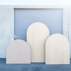Wood Arch Backdrop Props Set: 3 MDF Photo Walls Wedding Event ...
