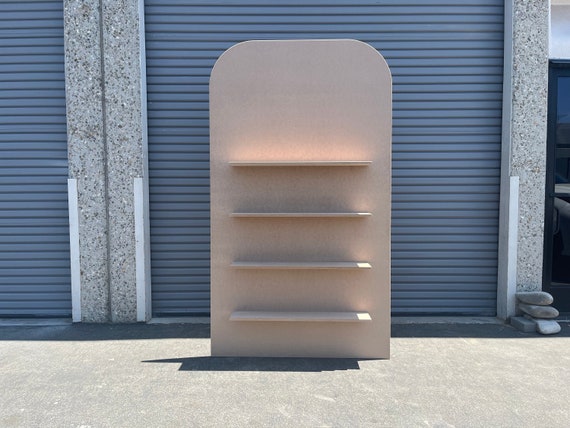 Party Backdrop With Removable Shelves MDF Wood Paintable - Etsy