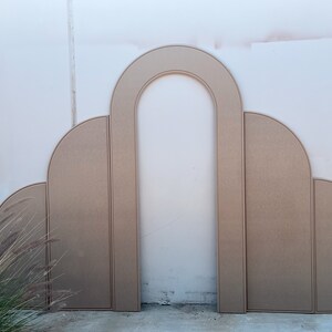 2 Piece Set, 1 Half Round Arch Backdrop With Removable Shelves Folding ...
