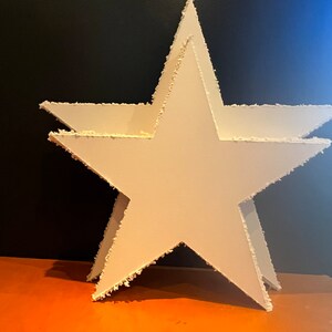 Snowy Christmas Stars - Holiday Prop Decor, Hanging Foam Stars ...