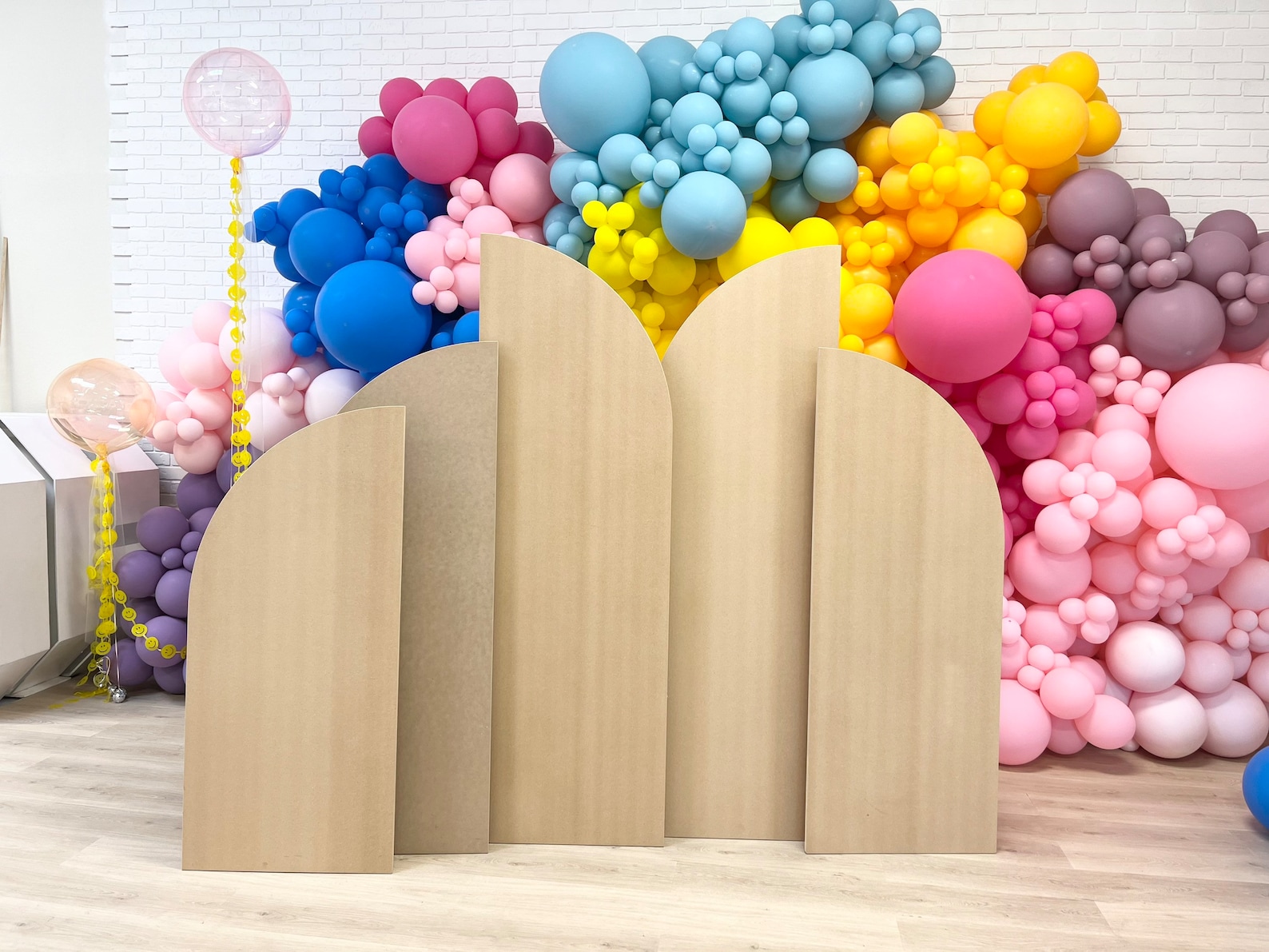 5 Piece Wood Backdrop Arch Set Wood Wedding Wall Reusable - Etsy