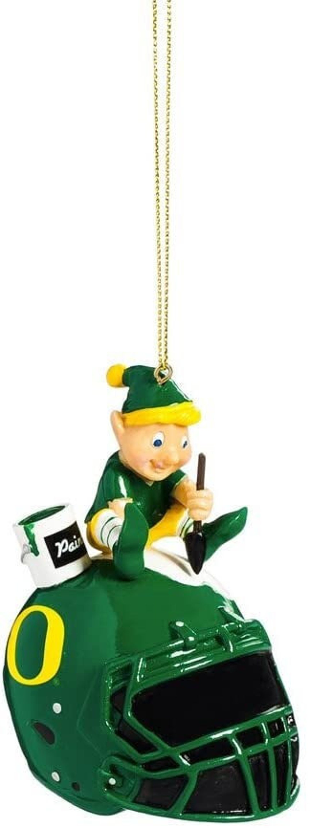 Hand Painted Oregon Ducks Helmet Elf Ornament - Etsy