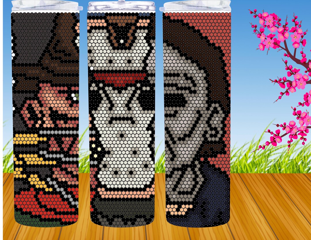 Horror Trio Ss16 20oz Rhinestone Tumble Pattern - Etsy