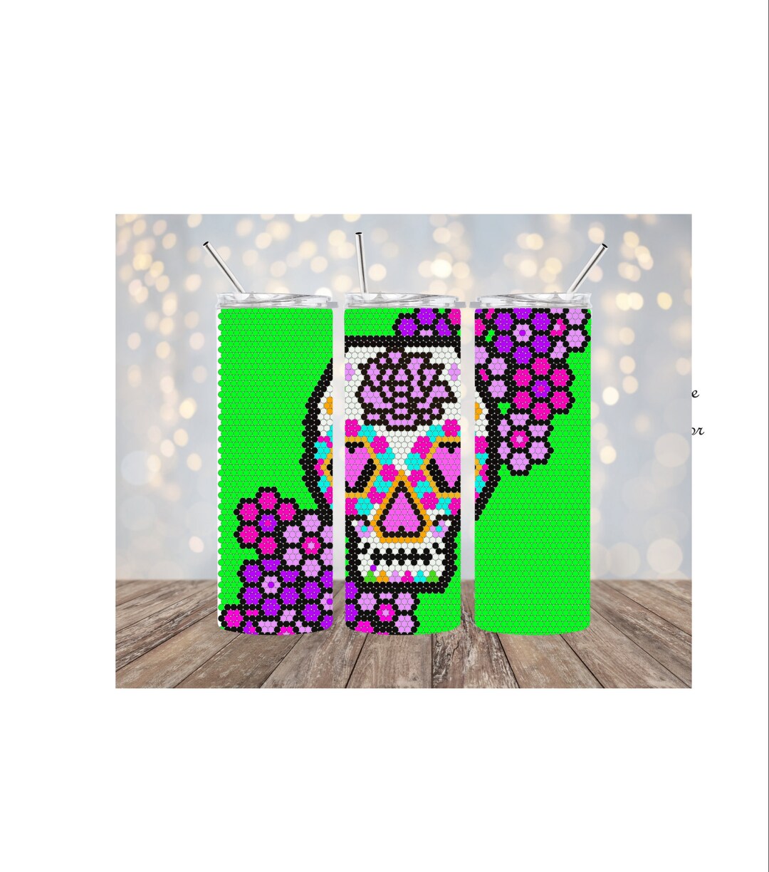 Floral Sugar Skull Rhinestone Pattern - Etsy