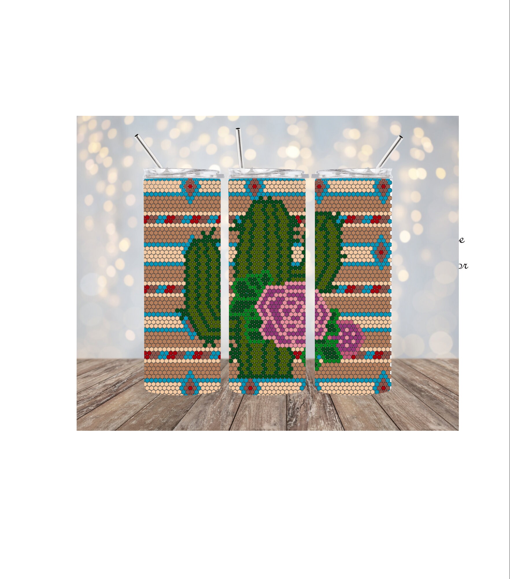 Western Cactus Rhinestone Pattern - Etsy
