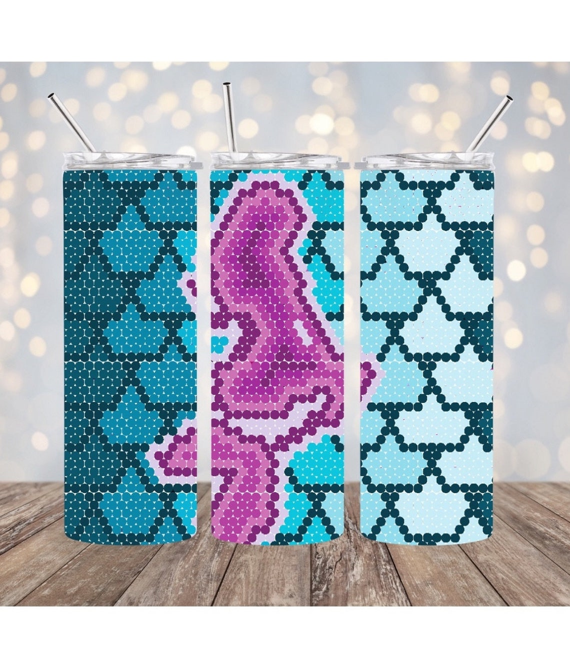 Mermaid Ombré Rhinestone Pattern - Etsy