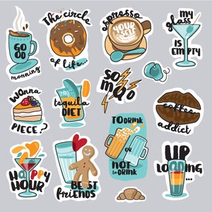 Meme Stickers Design Bundle | Funny Stickers Vector Art for Laptop ...