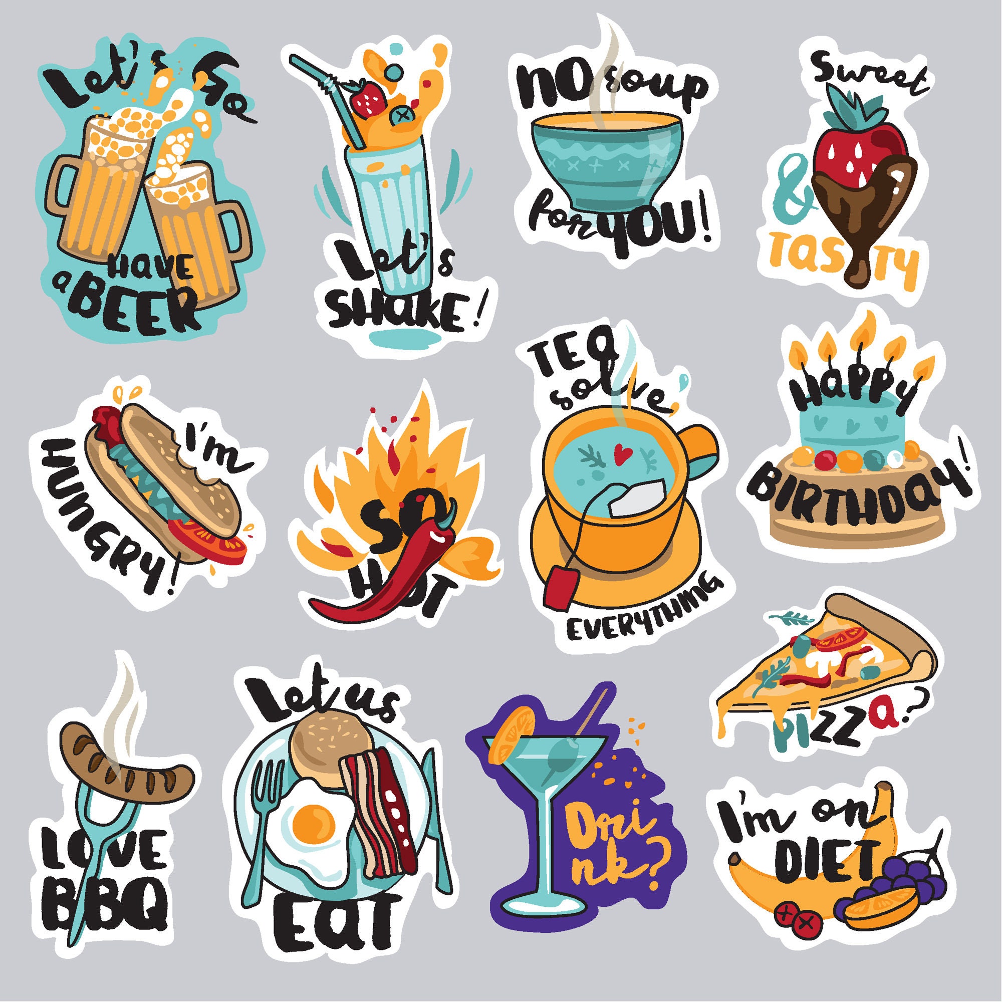 Meme Stickers Design Bundle Funny Stickers Vector Art for - Etsy