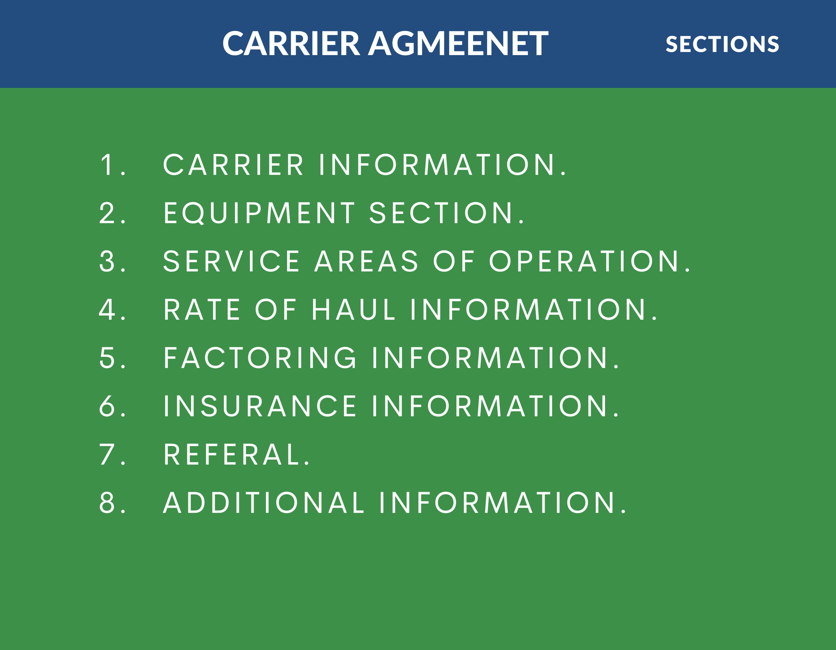 Freight Dispatch Carrier Contract: Agreement & Welcome Packet (instant ...