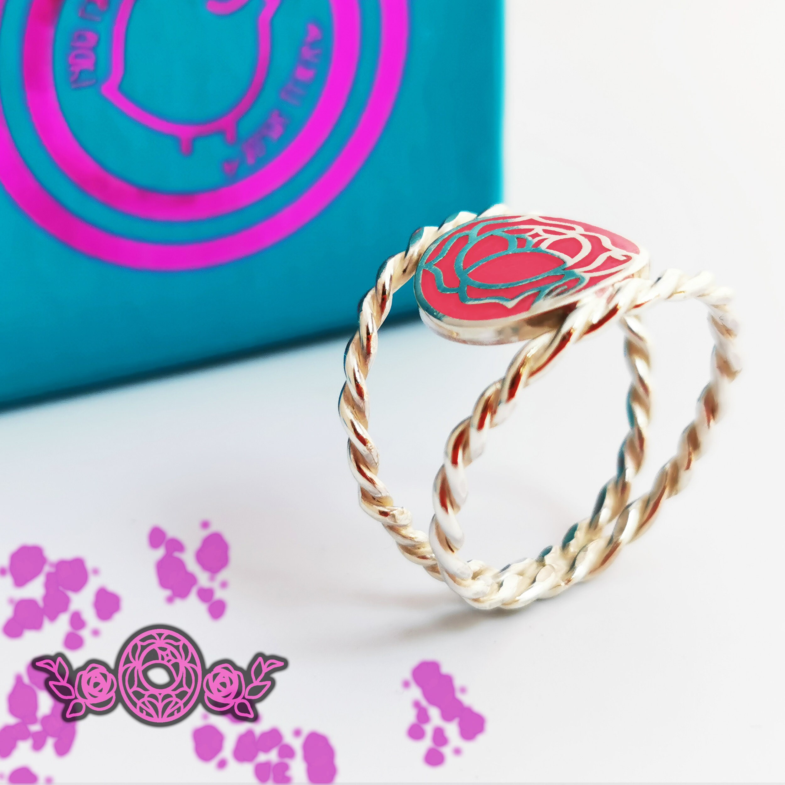 UTENA Ring-sterling Silver Crafts for Warrior Souls LGTBI Pink ...