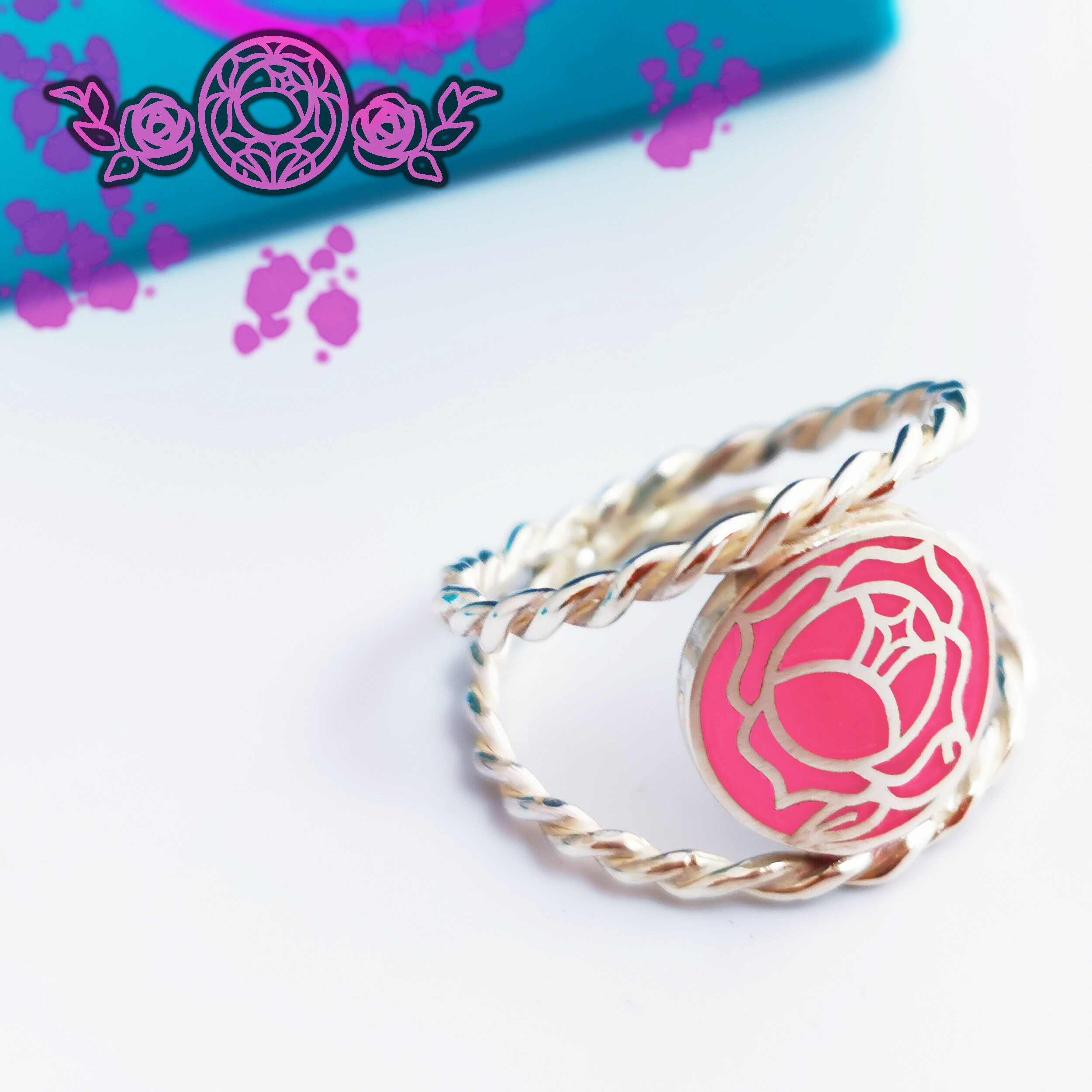 UTENA Ring-sterling Silver Crafts for Warrior Souls LGTBI Pink ...
