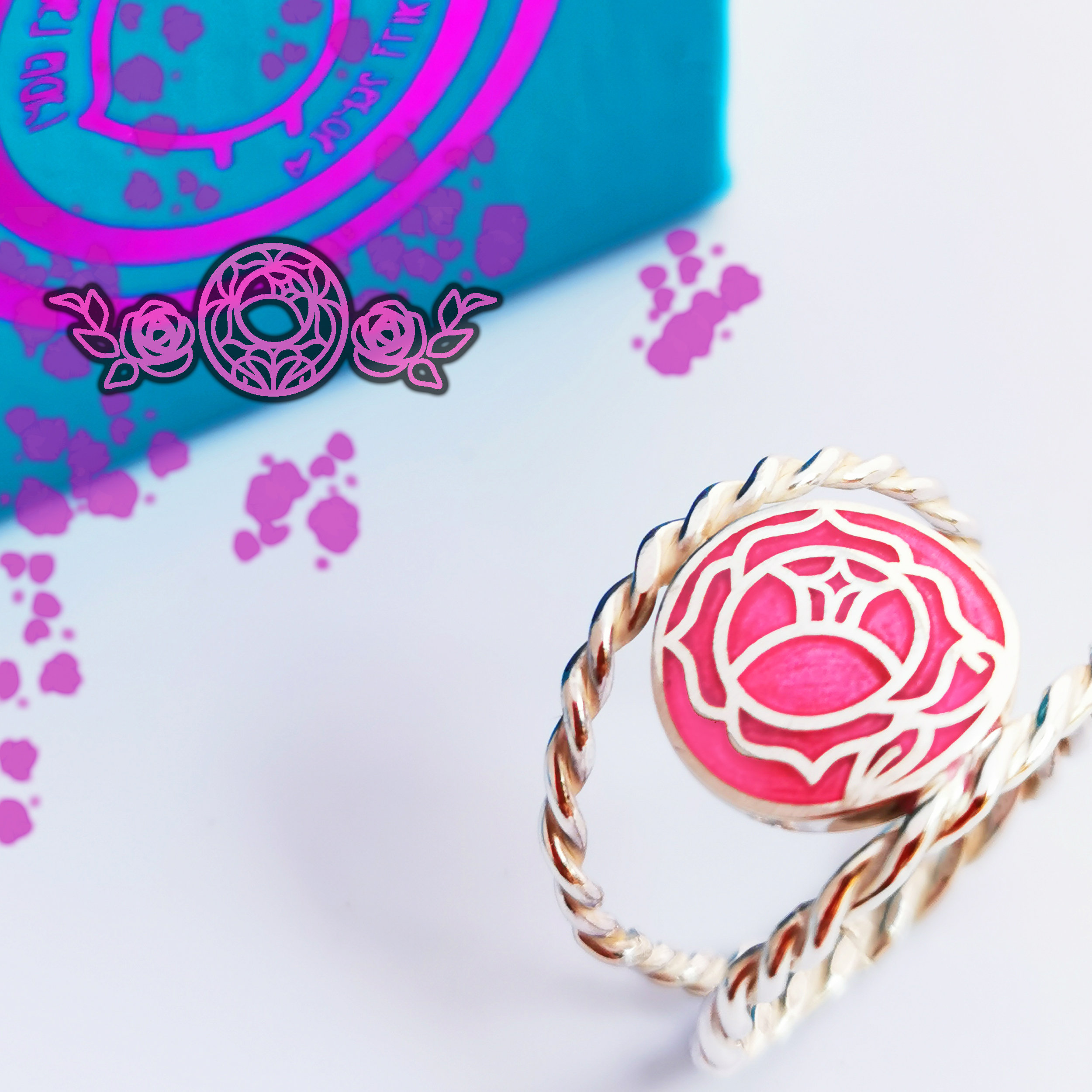 UTENA Ring-sterling Silver Crafts for Warrior Souls LGTBI Pink ...