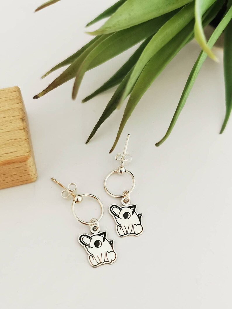 Anime Pochi Earrings - Kawaii Jewelry Chaw Saw Jewelry Kawaii Earrings ...