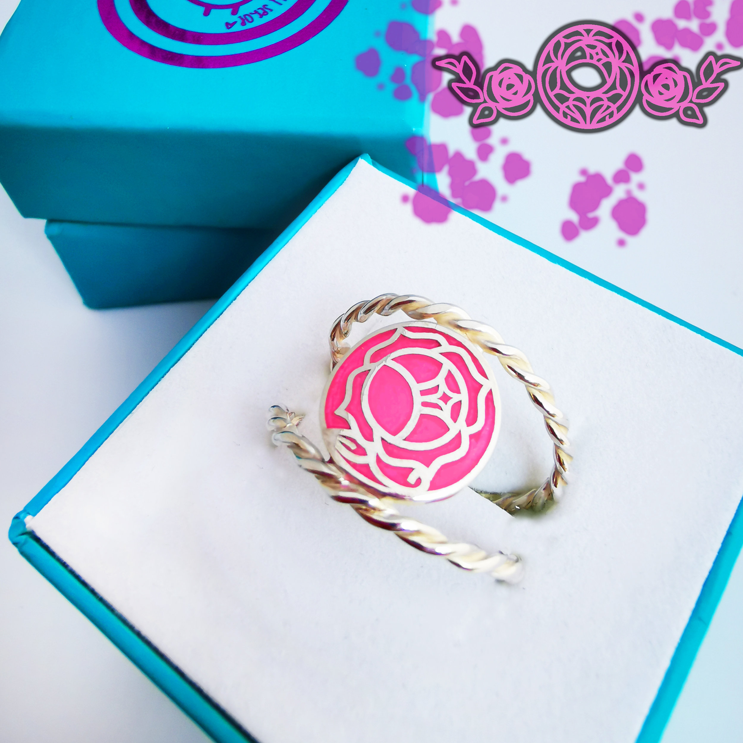 UTENA Ring-sterling Silver Crafts for Warrior Souls LGTBI Pink ...