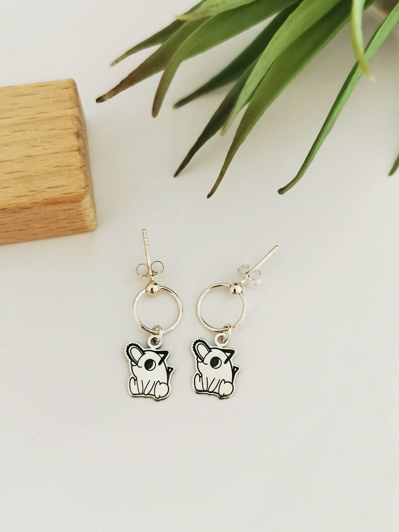 Anime Pochi Earrings - Kawaii Jewelry Chaw Saw Jewelry Kawaii Earrings ...