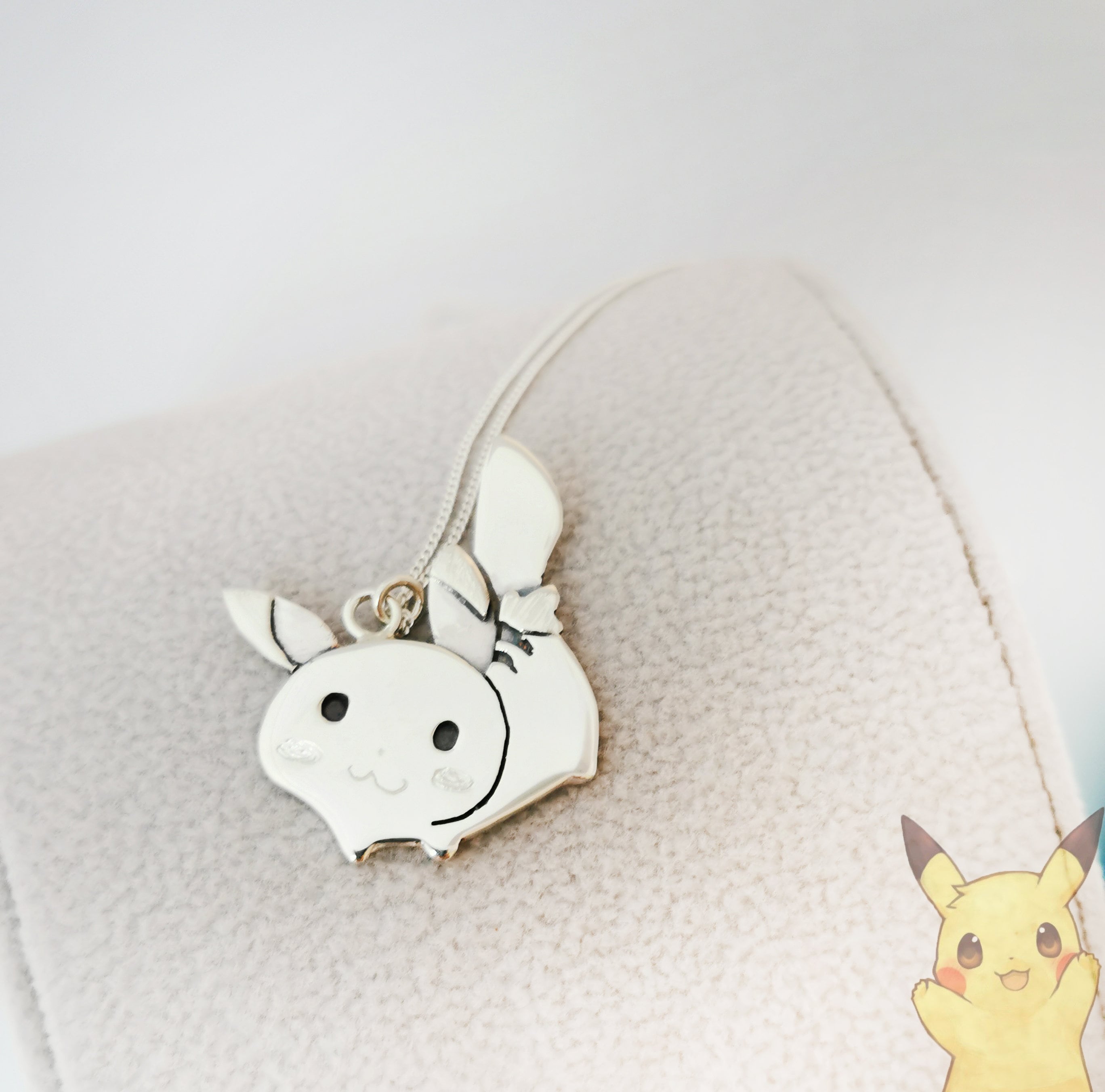 Pika Pendant, Anime, Kawaii, Manga, Handmade Jewelry, 925 Silver ...
