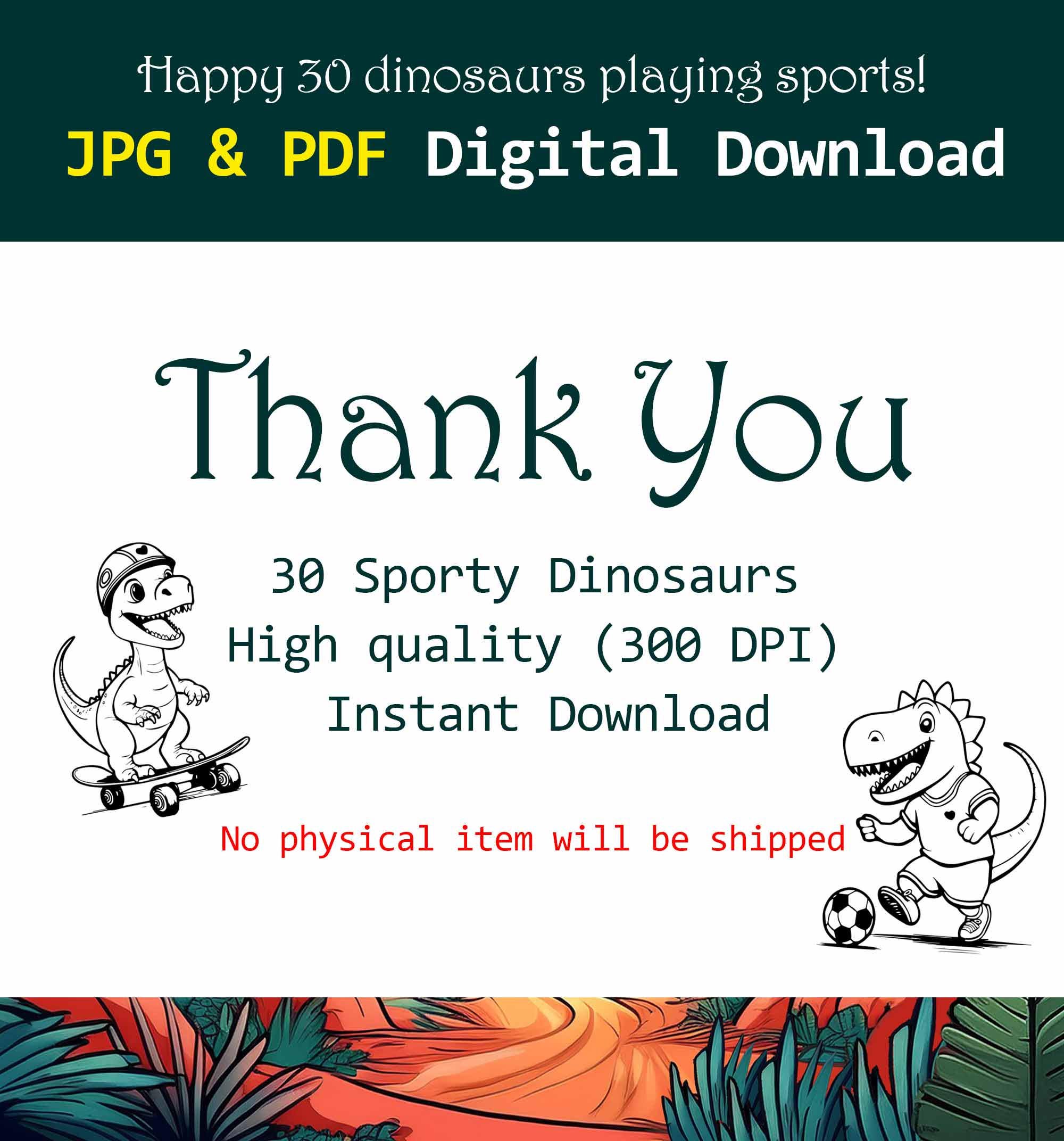 Sport Learning: 30 Dinosaur Coloring Pages for Kids, Cute & Funny ...