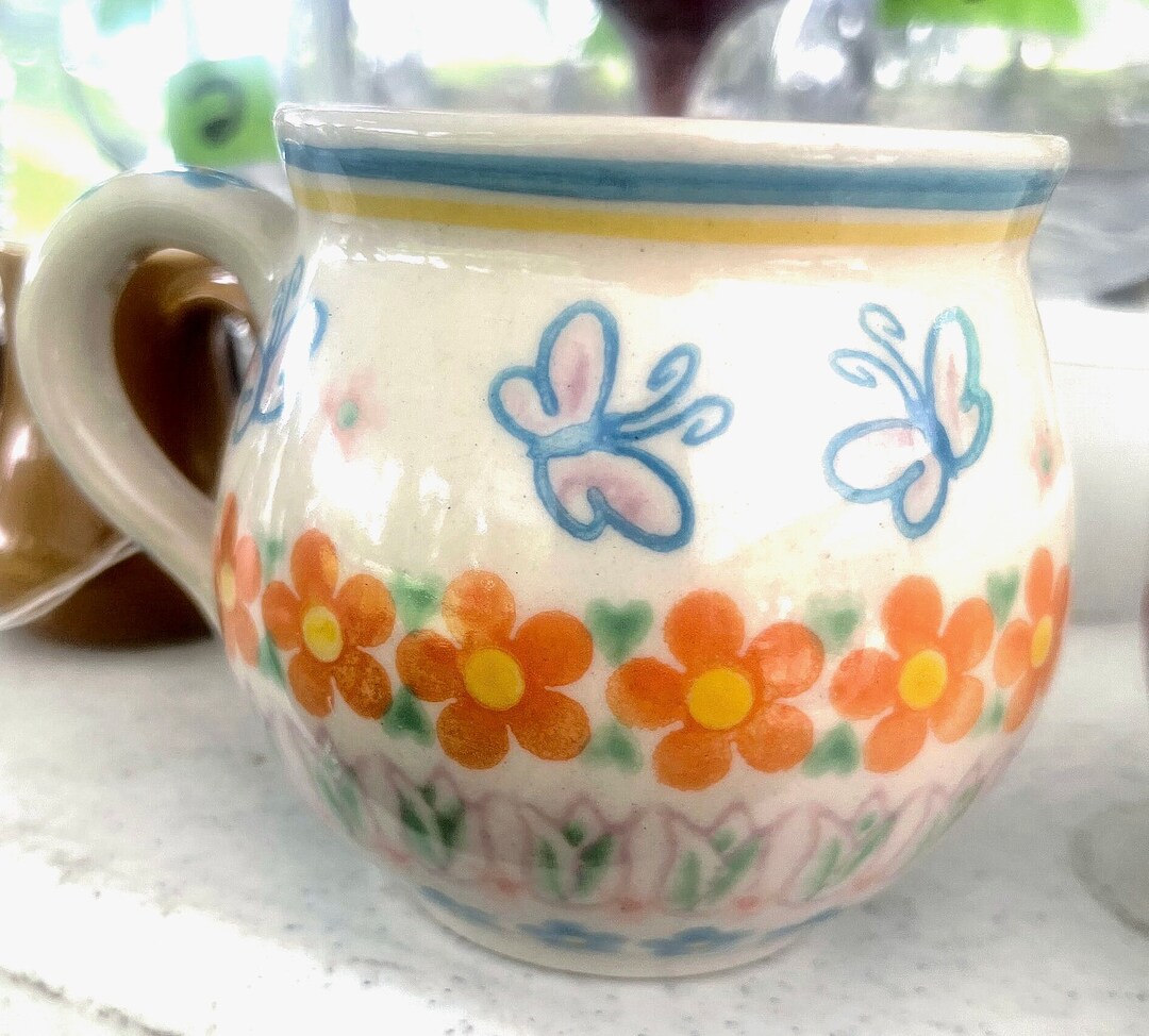 Polish Pottery Bubble Mug 12oz Polmedia Profusion Theme UNIKAT Hand ...