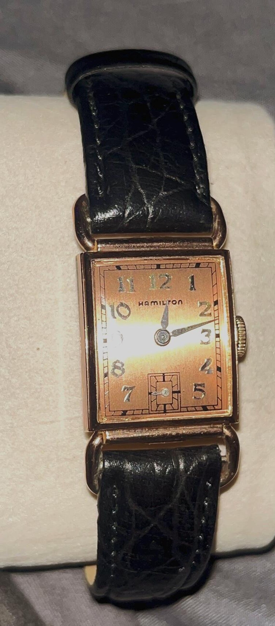 Rare Antique Hamiltons Essex Rose Gold, Coral Face, Working Watch Never ...