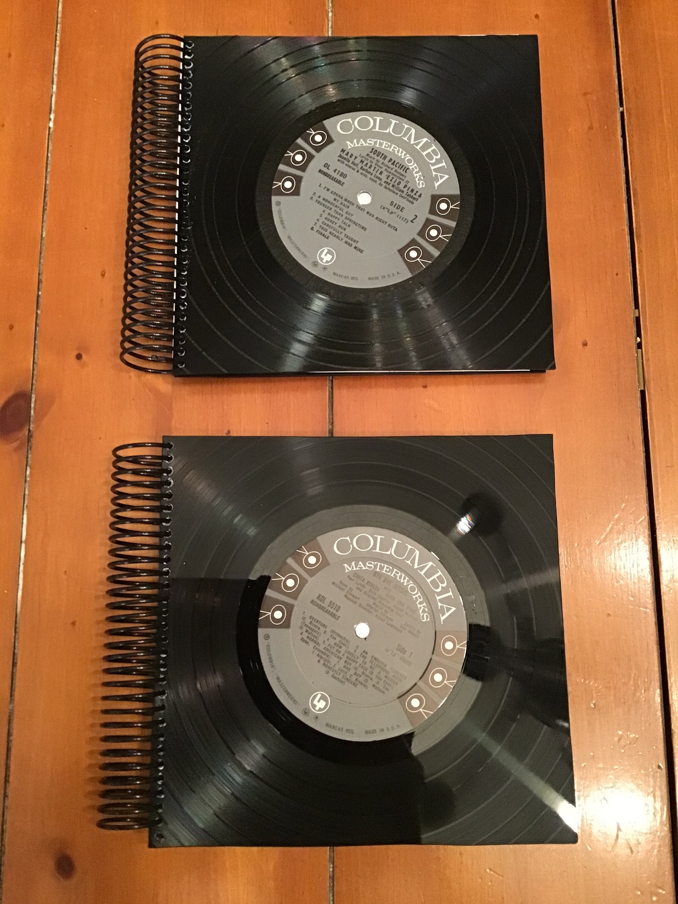 VINYL RECORD Notebook/journal/diary Set of 2 - Etsy