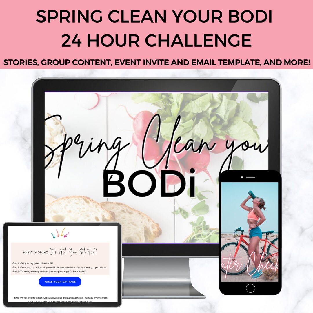 Spring Clean Your Bodi Day Pass Group Content - Etsy