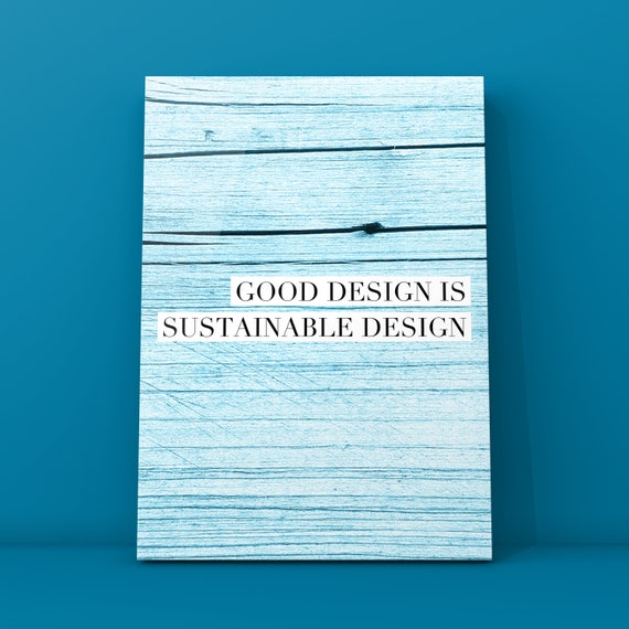 inspirational quote Planet friendly recycling Wall Art Print thought ...