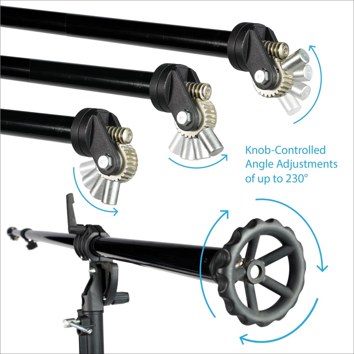 Heavy Duty Boom With Mechanical Gear - 8 Feet (2.5m) - Twist Knob to ...